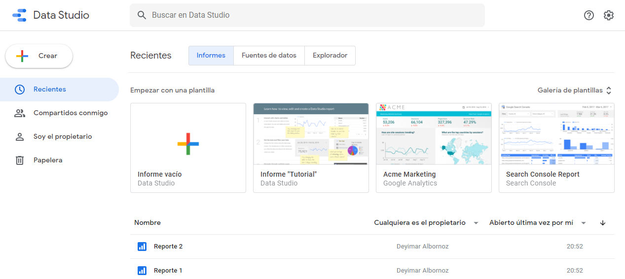 Data Studio: Tutorial detallado para crear tu primer reporte | Deyi SEO